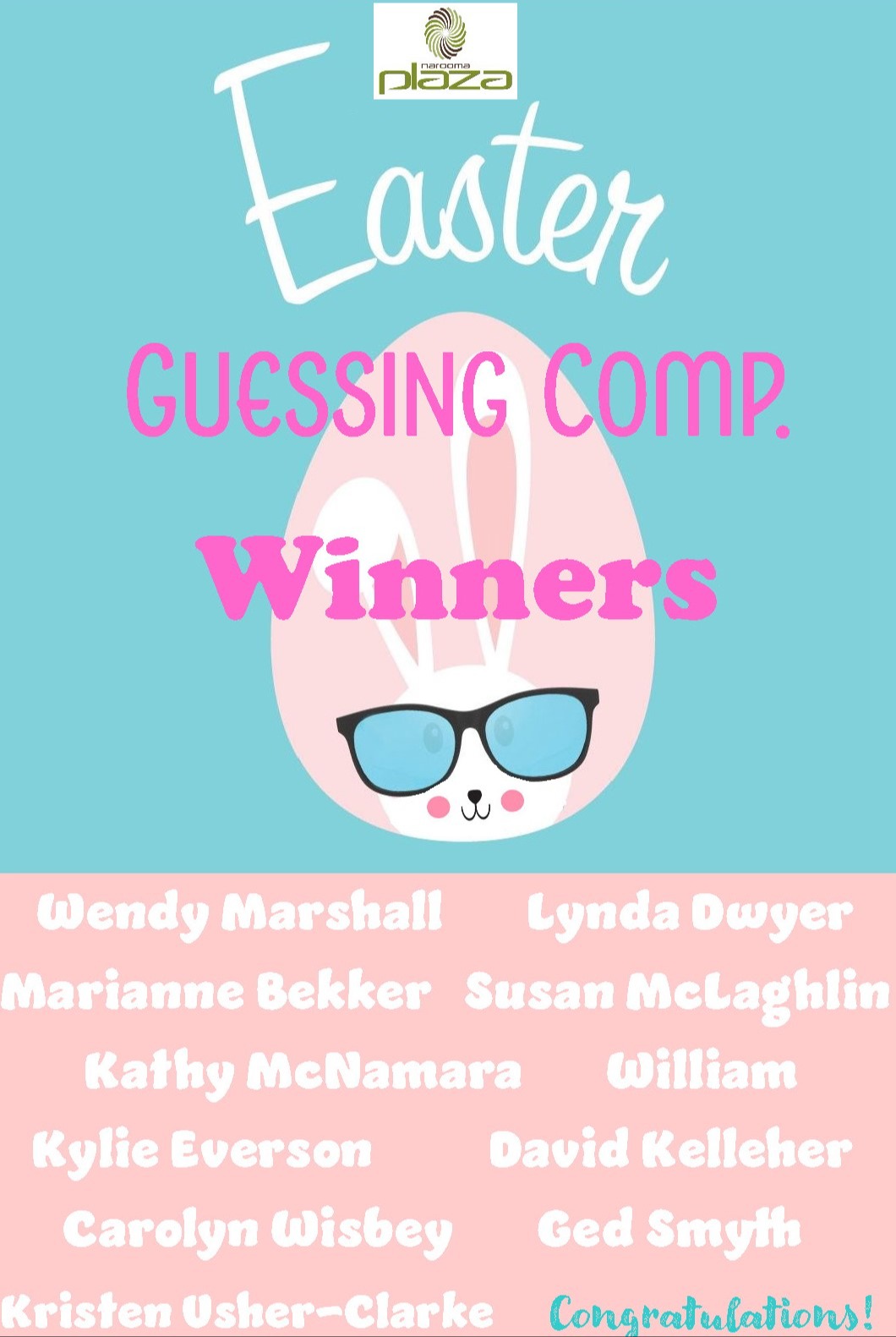 Easter Egg Guessing Competition Winners